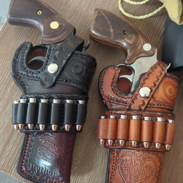 Cowboy Style Holster for Colt Python. Southern Charm Holsters Original ...