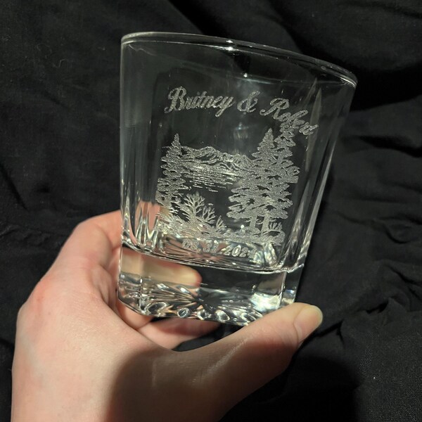 Moose Antlers Whiskey Glass, Forest Wildlife Decor, Rustic Barware ...