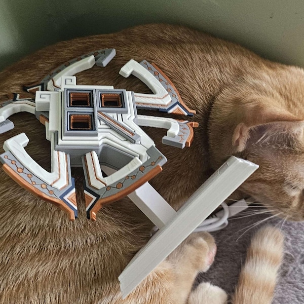 Outer Wilds Nomai Mask Replica: 3D Printed With Blue LED Eyes - Etsy