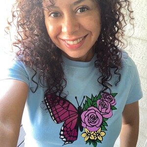 Butterfly Flowers SVG Butterfly svg Roses svg | Etsy