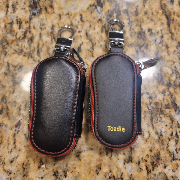 Car Key Cover,leather Key Fob Wallet, Leather Car Key Pouch, Leather ...
