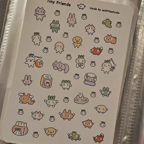 Bunny Dream Garden Sticker Smooth Matte Lamination Sticker, Laptop ...