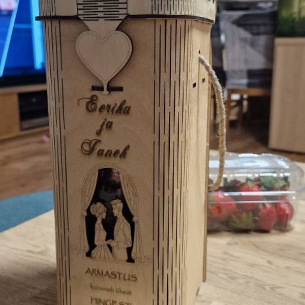 Birthday Whisky Box. 3mm, SVG, DXF Laser Cut Files. Wooden Box Digital ...