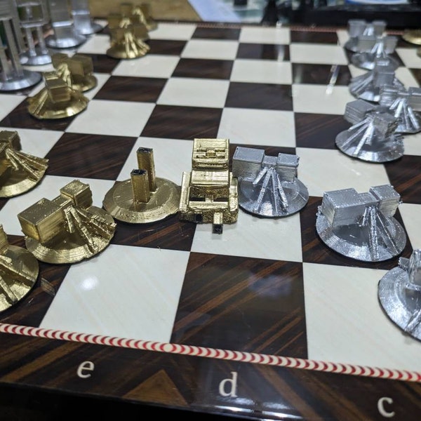 Pokemon Chess Set W\ Pokemon Pieces With Board - Handmade 3D Chess Set ...