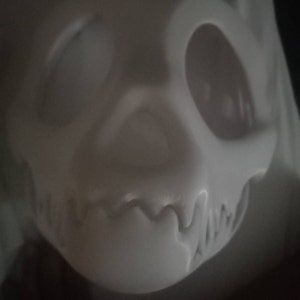 Toony Cat Feline Bone Skull Mask Movable Moving Hinge Jaw - Etsy