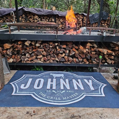 Personalized BBQ Grill Mat With Your Photo, Non-slip Custom Dad Gift on ...