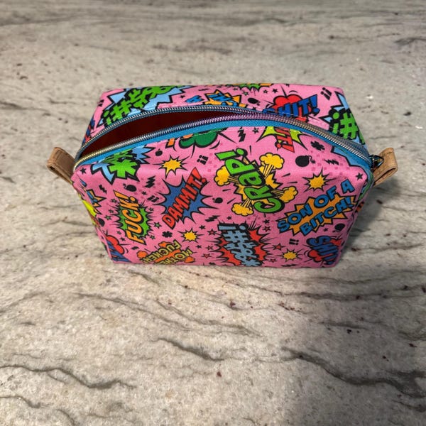 Boxy Bag | Dopp Kit | Zipper Bag | Makeup Pouch | Cosmetic Bag ...