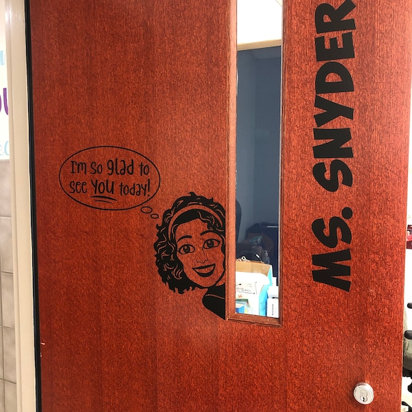 Custom Removable Door NAME Decal for Classroom or Office - Etsy