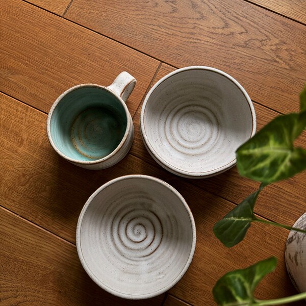 MADE TO ORDER 1 Cup Handmade Ceramic Matcha Bowl / 2 Cup Mixing Bowl ...