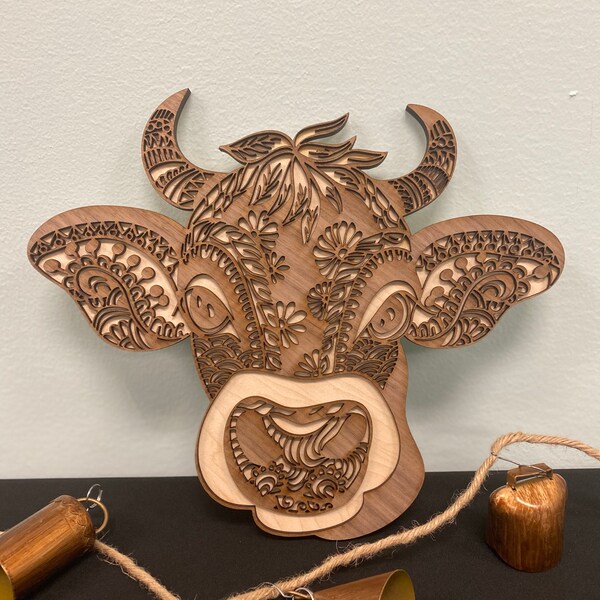 Cow Mandala Svg / Zentangle Cow Svg / Intricate Svg File / Cricut ...