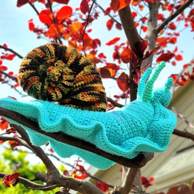 Add-on Round Snail Shell for Giant and Medium Snails Crochet - Etsy