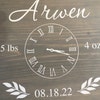 Children's Birth Clock Sign | Birth Stat Sign | Birth Date Sign | New ...