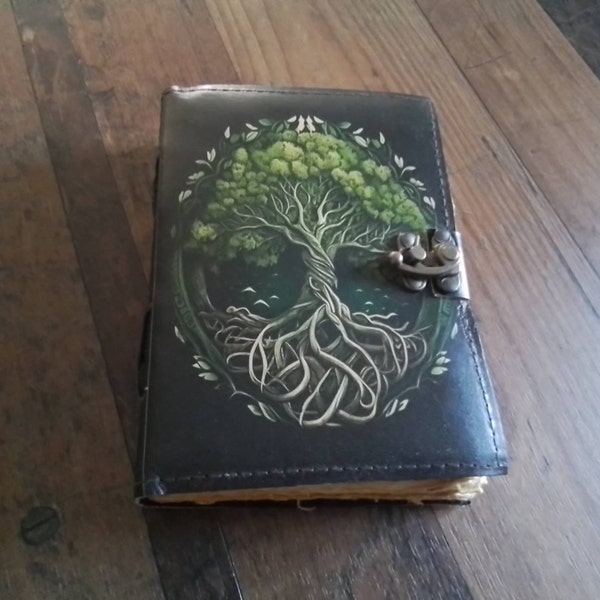 Leather Journal Tree of Life - Genuine Leather Notebooks for Women ...