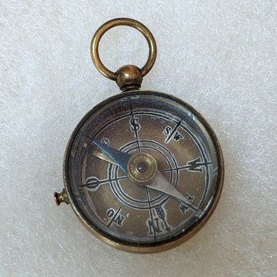 Antique French Luxury Pocket Compass, Agate Compass, - Etsy