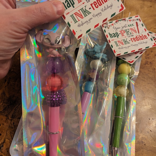 Christmas Pen Gift Tag, You Just Happen to Be Inkredible Gift Tags ...