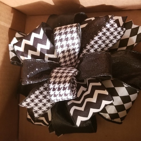 Army Forge Bow, Army Bow, Green and Burlap Bow, Bow for Lantern Wreath ...