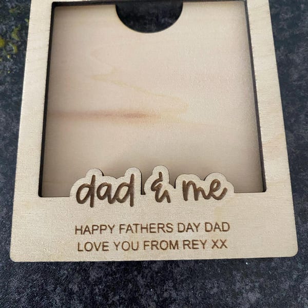 Personalised Father's Day Photo Frame, Fathers Day Photo Magnet, Fridge ...