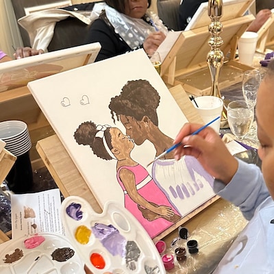 Moana Theme Paint Party, Custom Themedyour Choicepre-drawn/outlined ...