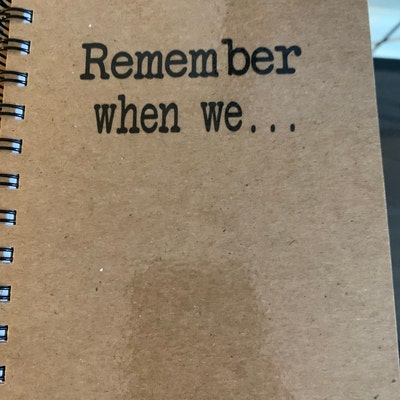 Friendship Notebook Remember When We... Friendship Journal, Friends ...