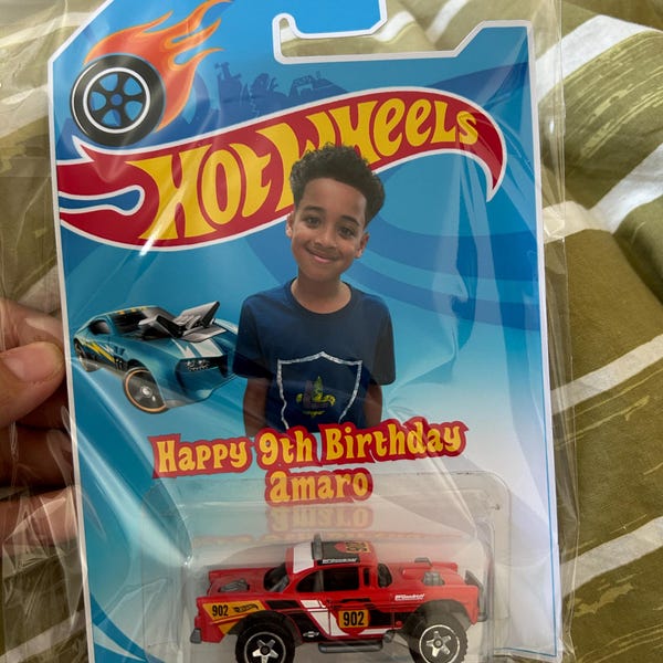 Personalised Hot Wheels Gift | Hot Wheels Party Decorations | Custom ...