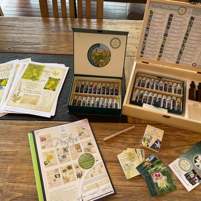 Bach Flower Essence Complete Kit in Wooden Case. Practitioner Remedy ...