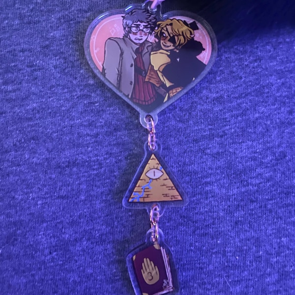 BILLFORD KEYCHAIN - Gravity Falls, 2.5" Inch, Acrylic Keychain - Etsy
