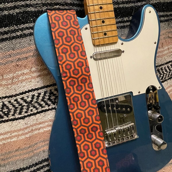 Retro Gamer Aliens on Black Guitar Strap - Etsy