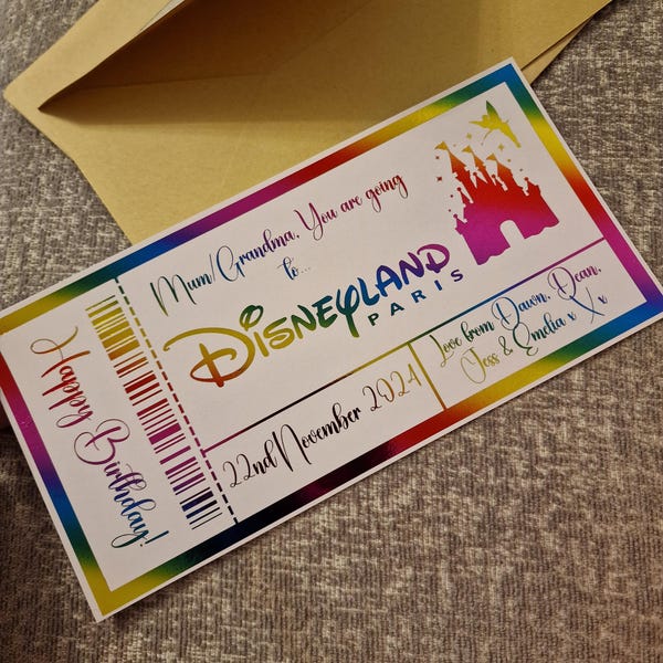 Personalised Wicked Theatre Keepsake Ticket Voucher, Surprise ...