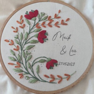 Modern Floral Embroidery Pattern PDF Flower Embroidery Hand Embroidery ...