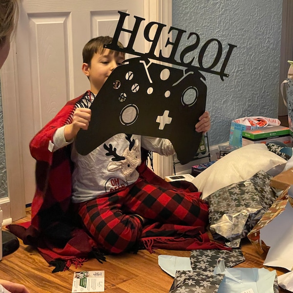 Gamer Name Sign, Nursery Decor, Personalized Metal Sign, Personalized ...