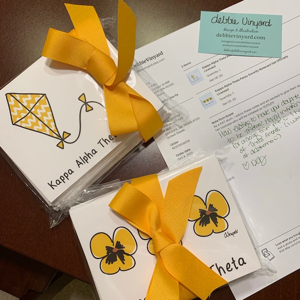 Kappa Kappa Gamma Key Sorority Notepad Officially Licensed - Etsy