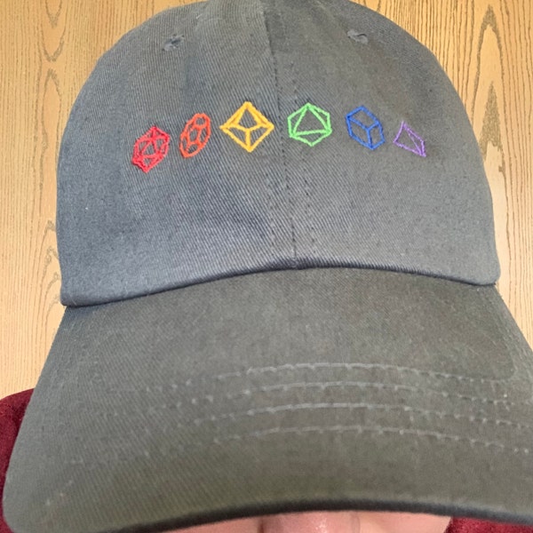 Polyhedral Dice Dungeons and Dragons Cap , Dice Hat, Unisex, D20, Dnd ...