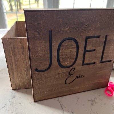 Dog Toy Storage Dog Toy Box Gift for Dog Lover Personalized Dog Bin ...