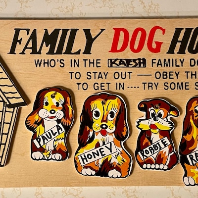 Family Dog House Wall Plaque - Etsy