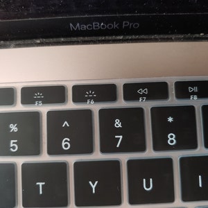 Gold Silicone Keyboard Cover, Tech Accessory, MacBook Pro Keyboard ...