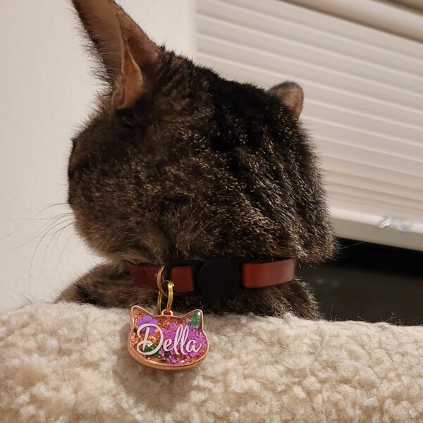 Resin Cat Tags, Cat Pendants, Custom Cat Tags, Cat Tags Personalized ...
