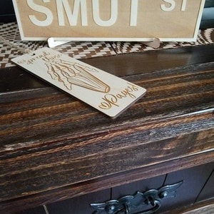 Library Street Sign Bookshelf Sign Personalized Laser Engraved Bookish ...