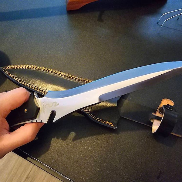 Custom Handmade Viking Medieval Seax Sword , Viking Sword , Short Sword ...