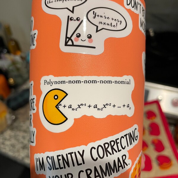 Cute Funny Math Sticker Set Great Gift for Math Enthusiasts and ...