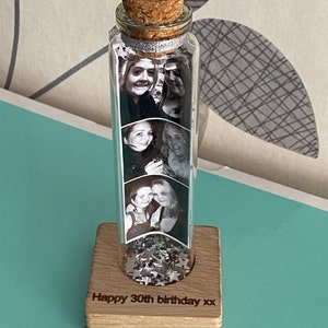 Best Friend Photo Gift Personalised Message in a Bottle | Etsy