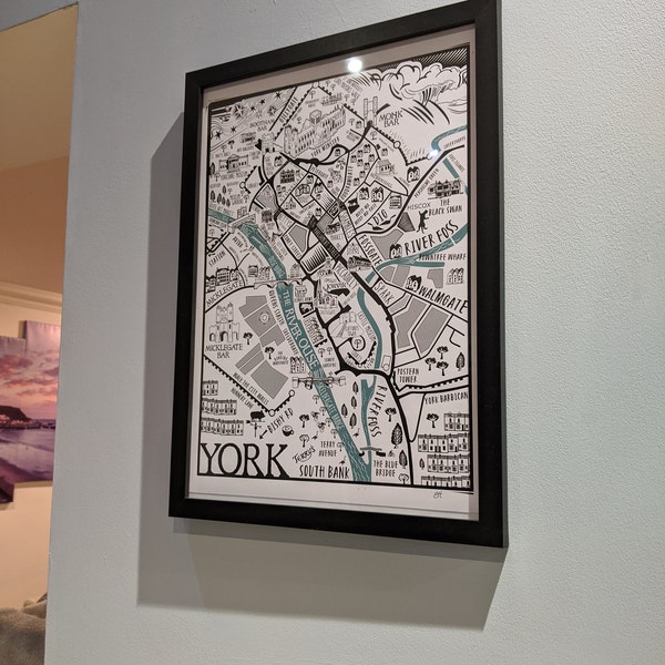 Map of York - Prints - Etsy UK
