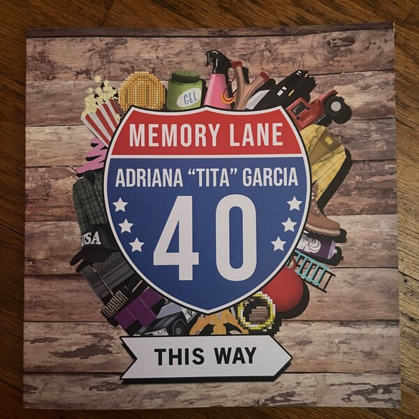 USA Edition Personalised 40th Birthday Book, Memory Lane Birthday Gift ...