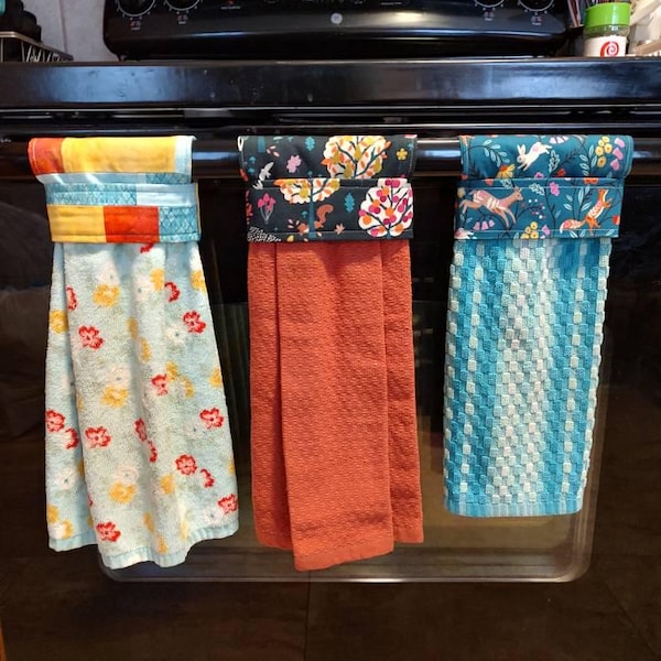 Modern Hanging Tea Towel Sewing Pattern: Beginner Friendly (digital ...