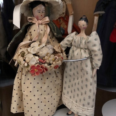 Regency Raggie Miniature Cloth Doll, Georgian Baby, Child Dollhouse ...