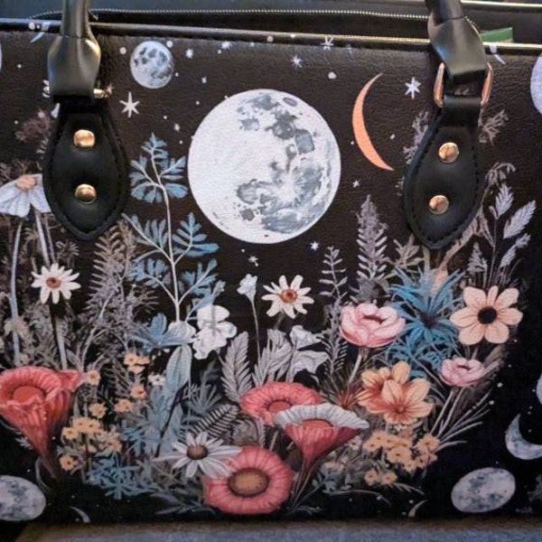 Dark Cottagecore Noren Curtain, Witchy Pine Forest Moon Door Curtain ...