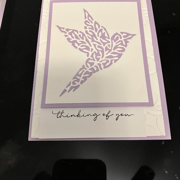 Thank You Card Making Kit for Adults With Pink Hydrangea Scrapbook ...