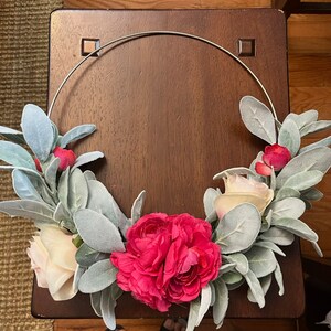 Design Your Own/custom Floral Macrame Hoop, Nursery Decor, Flower ...