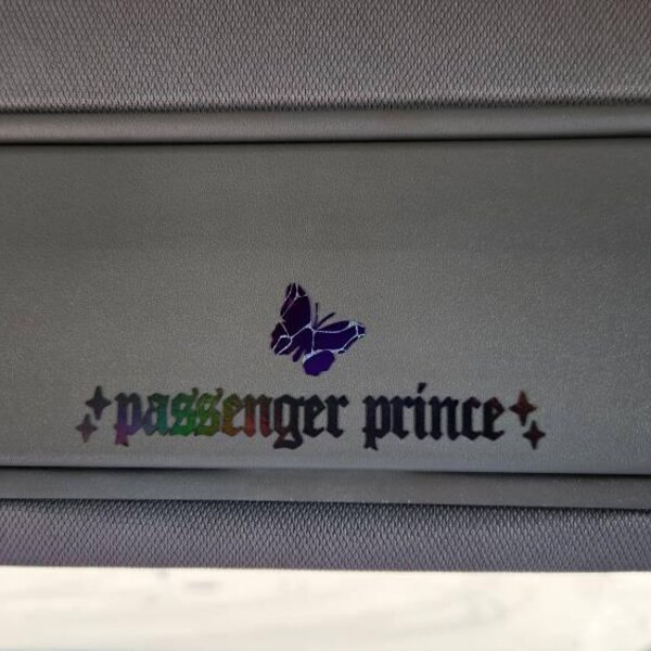 Passenger Prince Vinyl Decal | Car Window Rearview Mirror Bumper ...