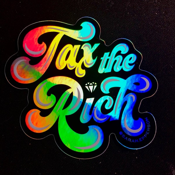 Tax the Rich - Sticker - Etsy