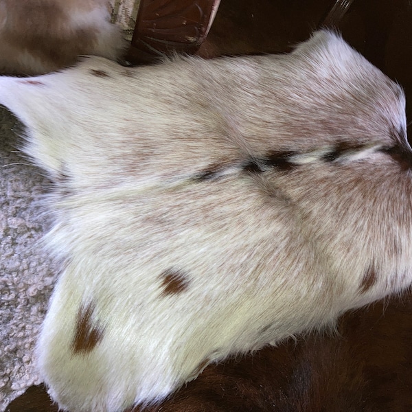 Turkish Goat Skin, Mottled Leather, Genuine Pelt, Home Decor, Home Gift ...